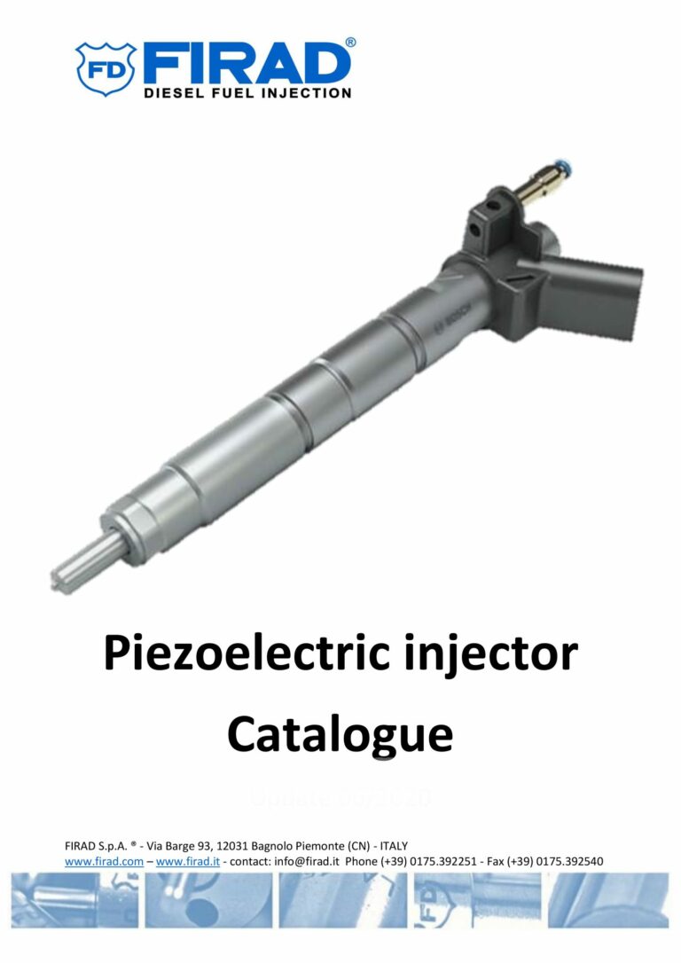 Piezoelectric injector Catalogue | FIRAD